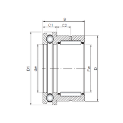 Basic dynamic load rating (C) ISO NKX 25 Complex Bearings - Chinese ...